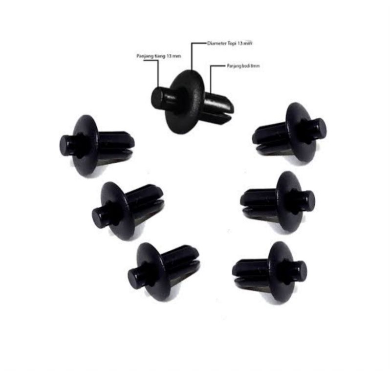 Jual 50pcs Baut Klip Rivet Body Nmax Aerox Lexi Original Yamaha Baut ...