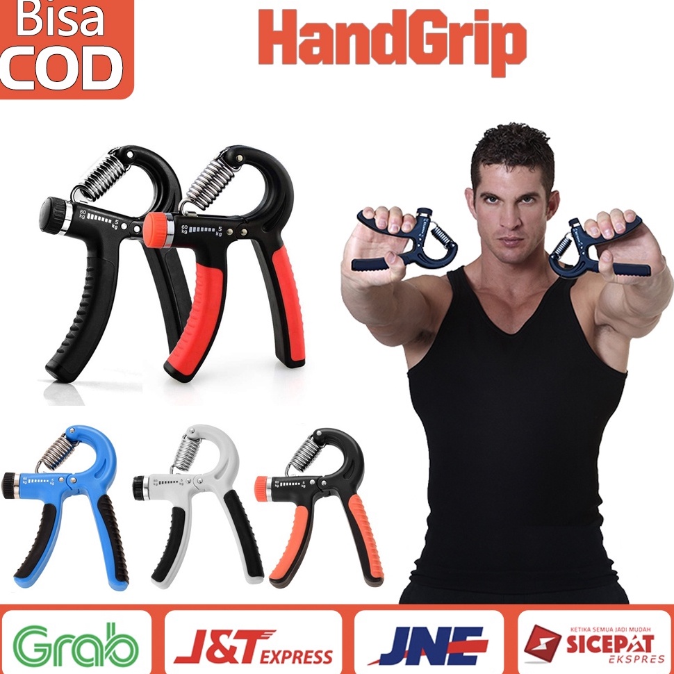 Jual M0del T3rkini Handgrip Hand Grip 5-60 kg Alat bantu fitness Otot ...