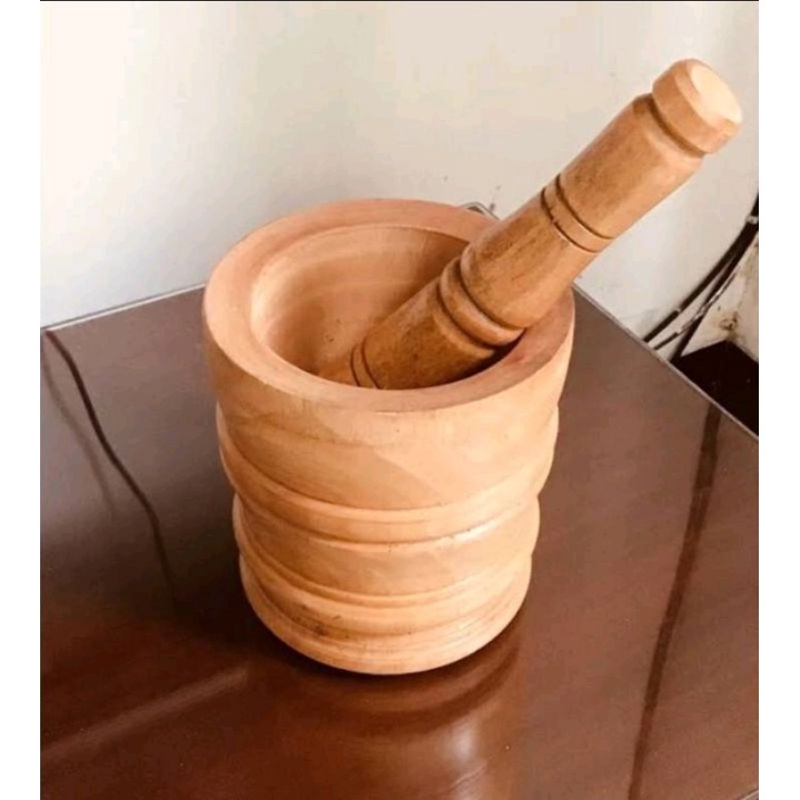 Jual Alat Tumbuk / Lumpang Kayu Jumbo / Tumbukan Bumbu Tumbukan Obat ...