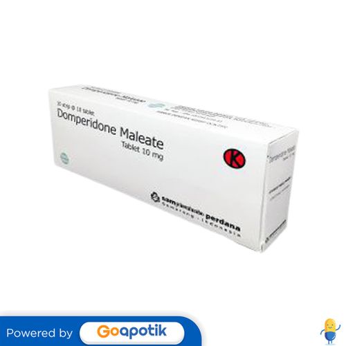 Jual DOMPERIDONE MALEATE SAMPHARINDO 10 MG BOX 100 TABLET | Shopee ...