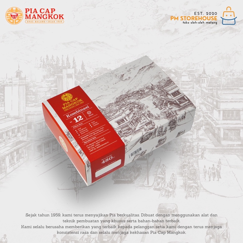 Jual More Info Here Pia Cap Mangkok Asli Malang - Kemasan Isi 12 ...