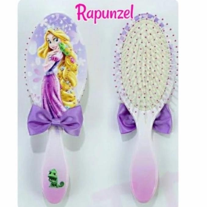 Jual sisir rambut oval Rapunzel Jasmine Cinderella Frozen Ariel Alice ...