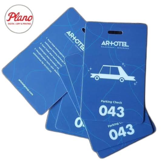 Jual CETAK KARTU PARKIR KUNJUNGAN PENITIPAN BAHAN PVC | Shopee Indonesia