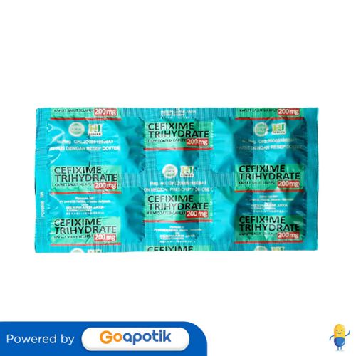 Jual CEFIXIME TRIHYDRATE HEXPHARM 200 MG STRIP 10 KAPLET | Shopee Indonesia