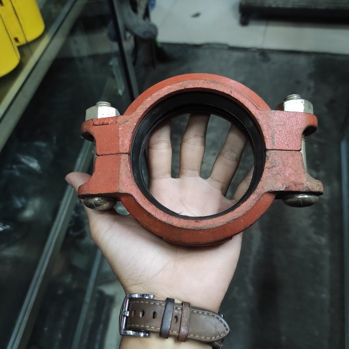 Jual clem/klem pipa besi merk victaulic ukuran 3inchi terbaik | Shopee ...