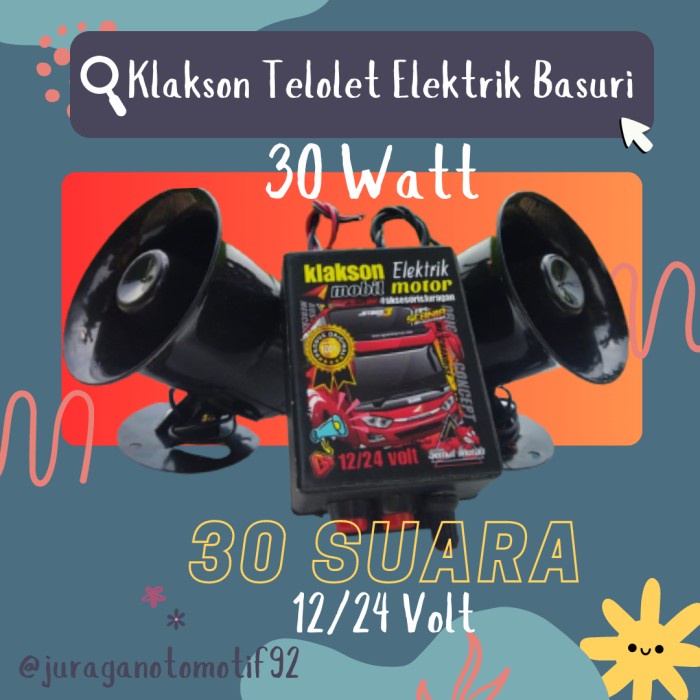 Jual Original Klakson Telolet Basuri 30W30W Limited | Shopee Indonesia