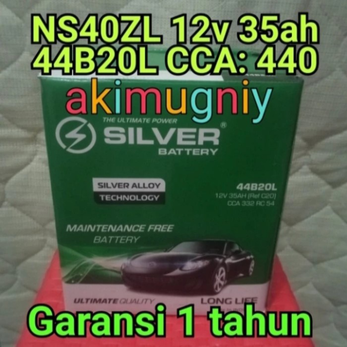 Jual [New Ori] Aki Ns40Zl Mf Kering Garansi 1 Tahun 44B20L 12V 35Ah Gs ...