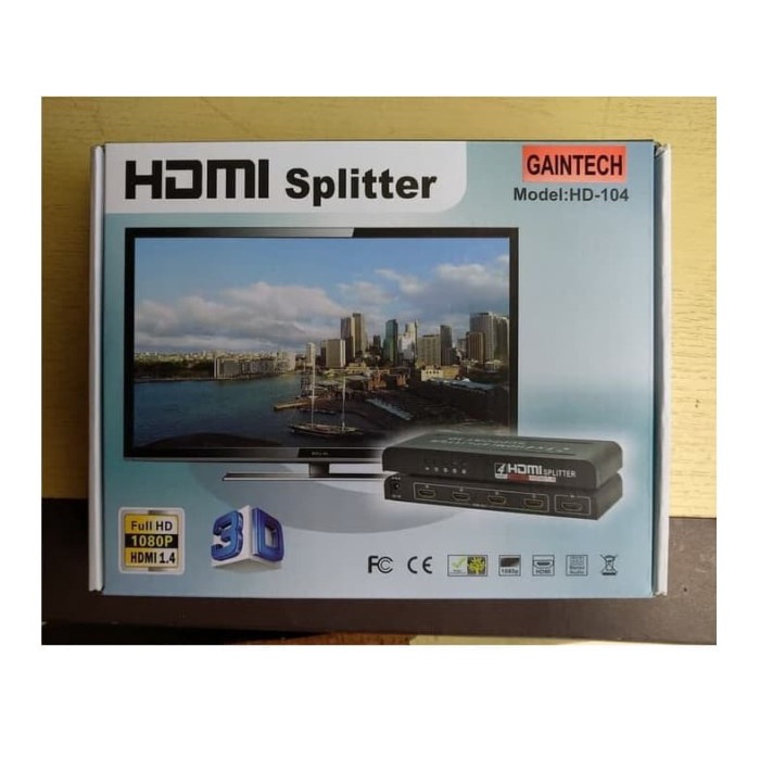 Jual [Ori] Jual Hdmi Splitter Spliter Pemecah Pembagi Distributor 4 ...