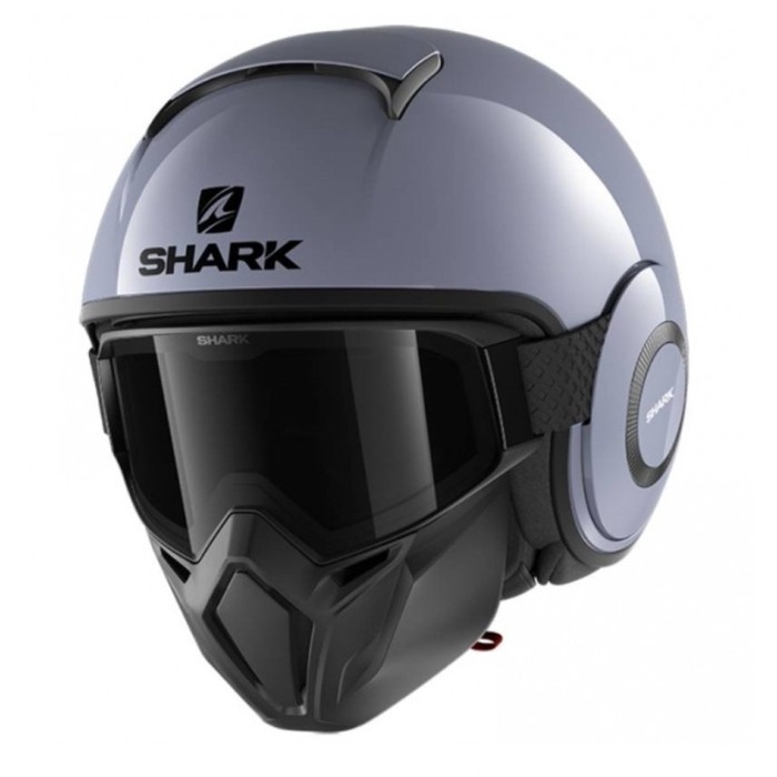 Jual [New Ori] Shark Street Drak Grey Gloss Helm Modular Shark Original ...