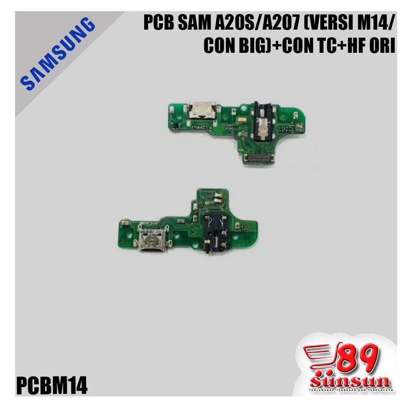 Jual PCB SAMSUNG A20S/A207 (VERSI M14/CON BIG)+CON TC+HF ORI | Shopee ...