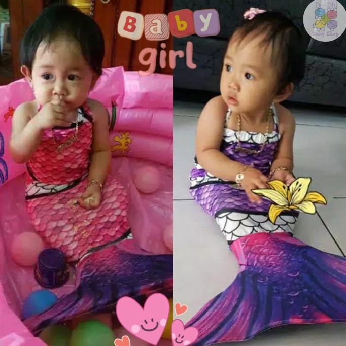 Jual Ready Baju Renang Putri Duyung Kostum Mermaid Baby Bayi Made In Indonesia Original | Shopee ...