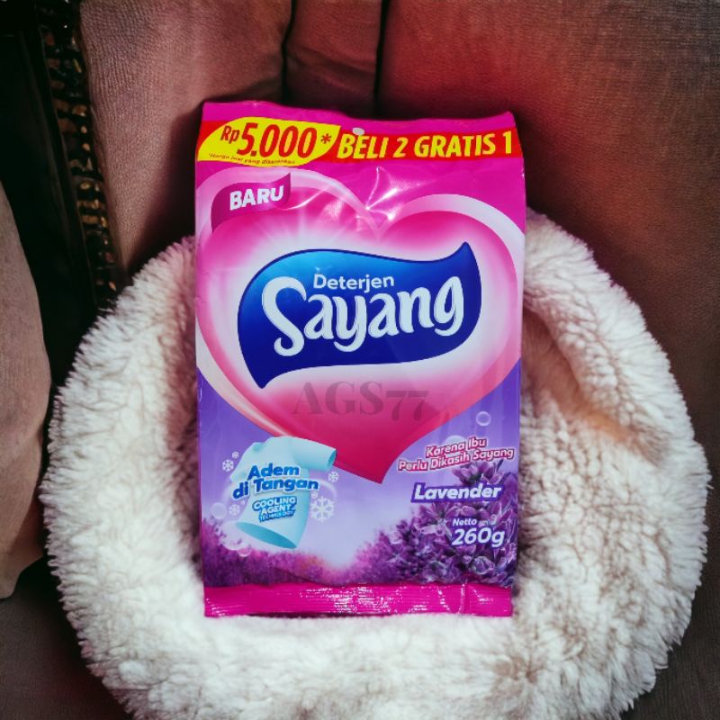 Jual (Paket 12Pcs) Sabun Cuci Detergent Sayang Bubuk 260gr Pembersih ...