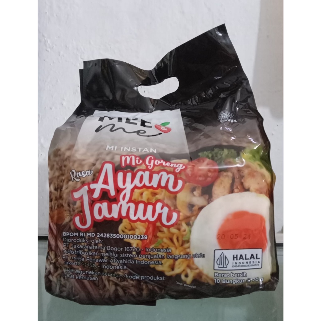 Jual Mee & Mie Ayam Jamur isi 10 sasat HNI - HPAI mie herbal mie instans sehat | Shopee Indonesia