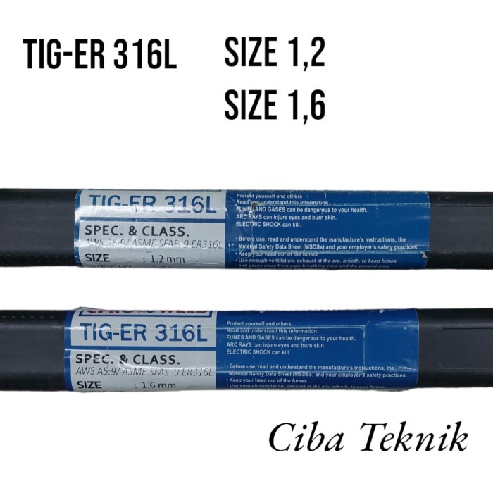 Jual KAWAT LAS ARGON CPROWELD TIG ER 316L 1,2 / 1,6 ER316L FILLER ARGON ...