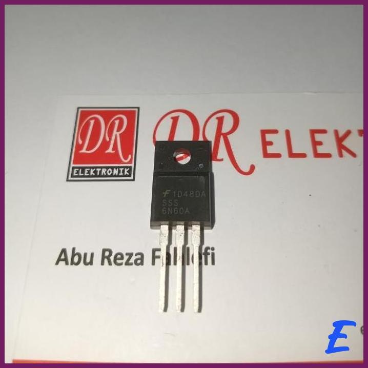 Jual MOSFET 6N60 POWER FET 6A 600V TRANSISTOR 600VOLT MOSPET PET TR ...