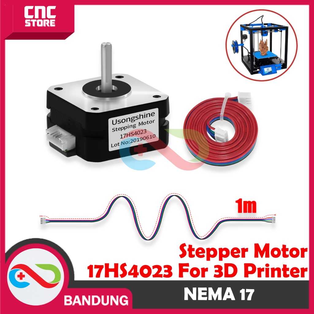 Jual NEMA 17 STEPPER MOTOR 17HS4023 FOR 3D PRINTER | Shopee Indonesia