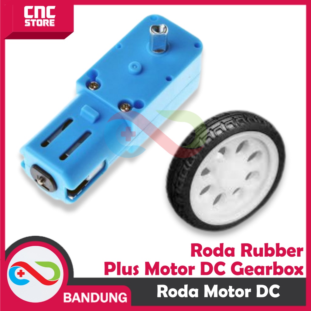 Jual MOTOR DC GEARBOX MOTOR SINGLE SHAFT ALL METAL PLUS RODA | Shopee ...
