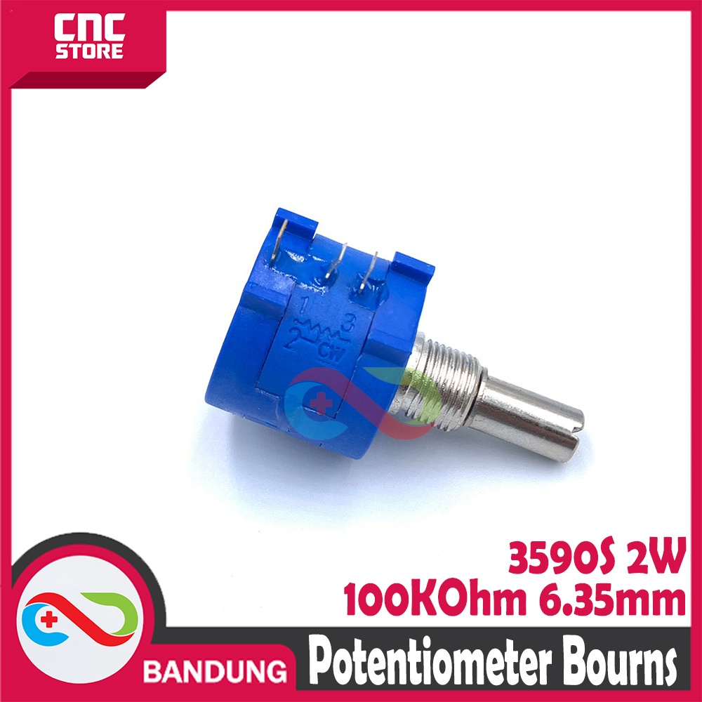 Jual POTENTIOMETER BOURNS MULTI TURN 3590S 100K 2W POTENSIO POTENTIO ...
