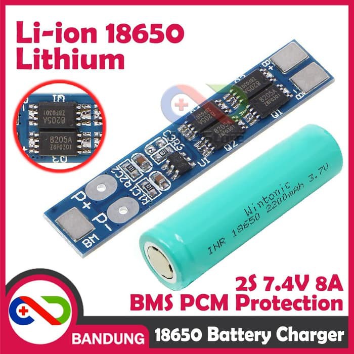 Jual 2S 8A 7.4V 8.4V 18650 LI-ION LITHIUM BATTERY CHARGER BMS PCM PROTECTIO | Shopee Indonesia
