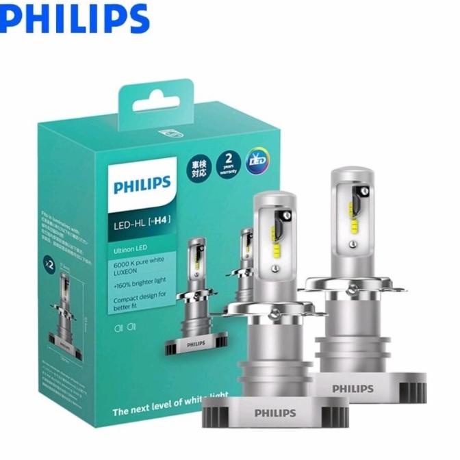Jual Philips Ultinon H4 H11 Head Lamp HL LED 6000K Pure White | Shopee Indonesia