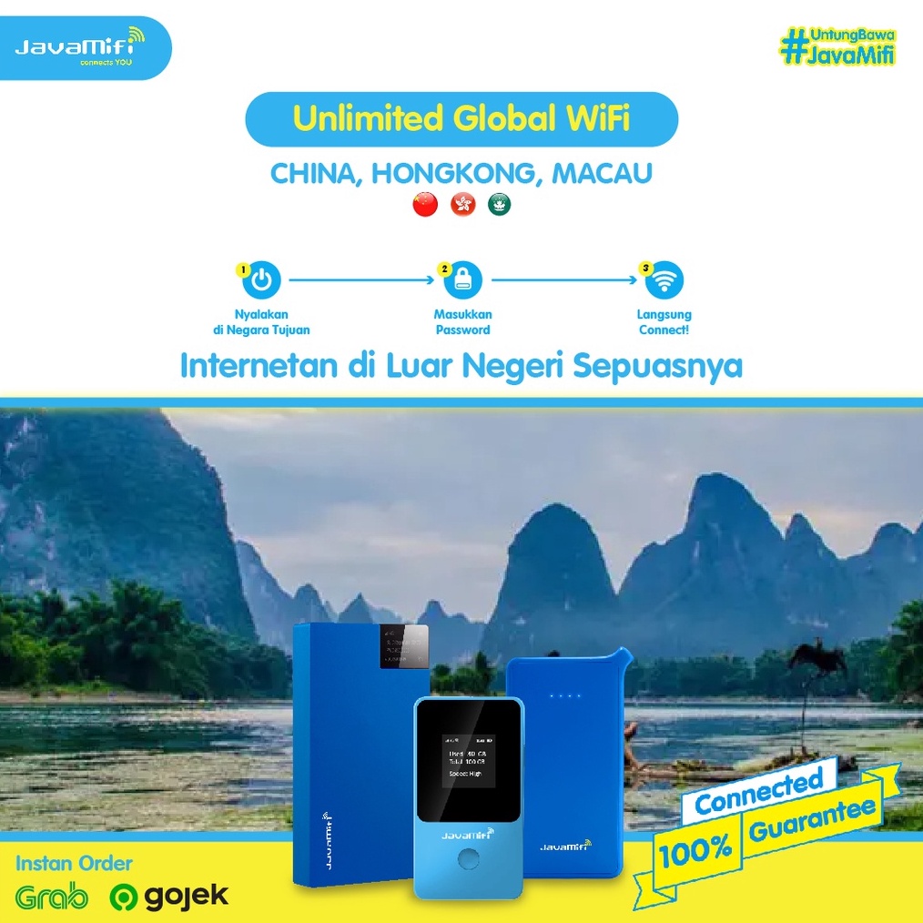 Jual Baru¡JavaMifi 4G Travel Wifi China Hong Kong Macau Unlimited ...