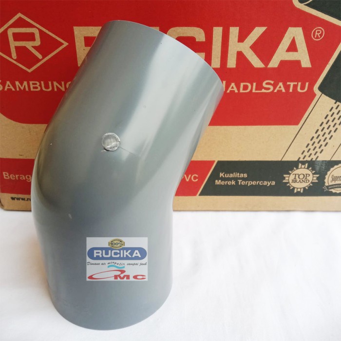 Jual Sambungan Pipa Pralon Knee Keni Knie Elbow Aw 45 Derajat 3 Inch RUCIKA best deal | Shopee ...