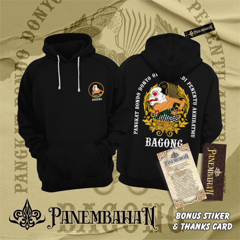 Jual Panembahan Kaos Jawa Jaket Hoodie Wayang Bagong Bigsize Oversize ...