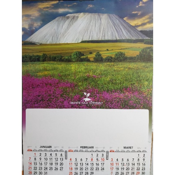 Jual Kalender Dinding Triwulan 2024 Motif Pesona Alam Dunia | Shopee ...