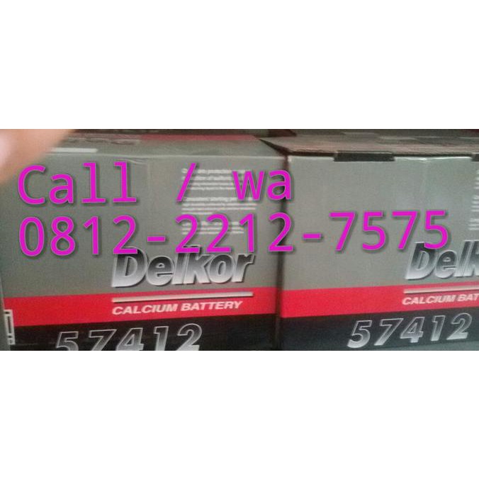 Jual AKI DELKOR 57412 / 58024 12V 74AH | Shopee Indonesia