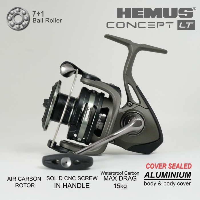 Jual PROMOSI REEL PANCING HEMUS ALUMINIUM BODY CONCEPT LT 3000 4000 8 ...