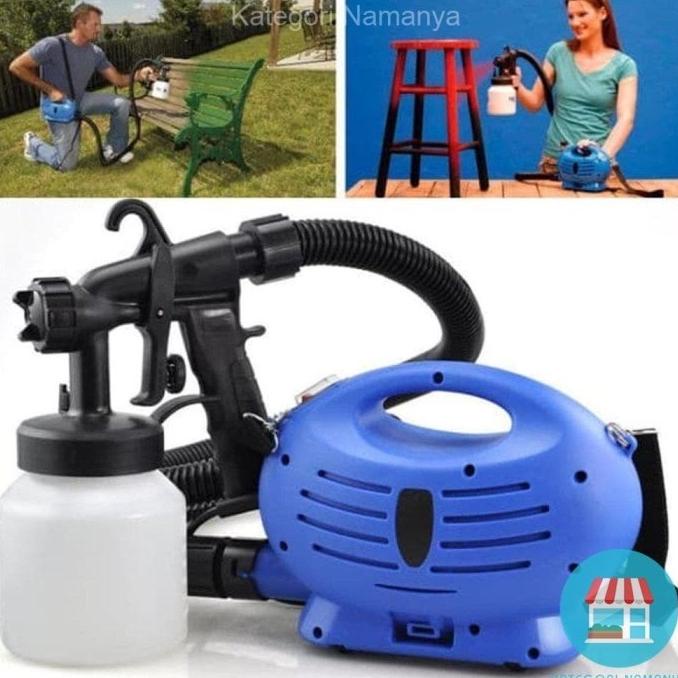 Jual Kompresor Cat Mini Listrik Alat Spray Automatic Gun | Shopee Indonesia