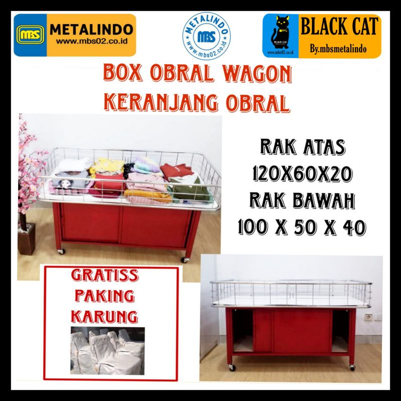 Jual Box obral wagon MBS kerajang display obral baju | Shopee Indonesia