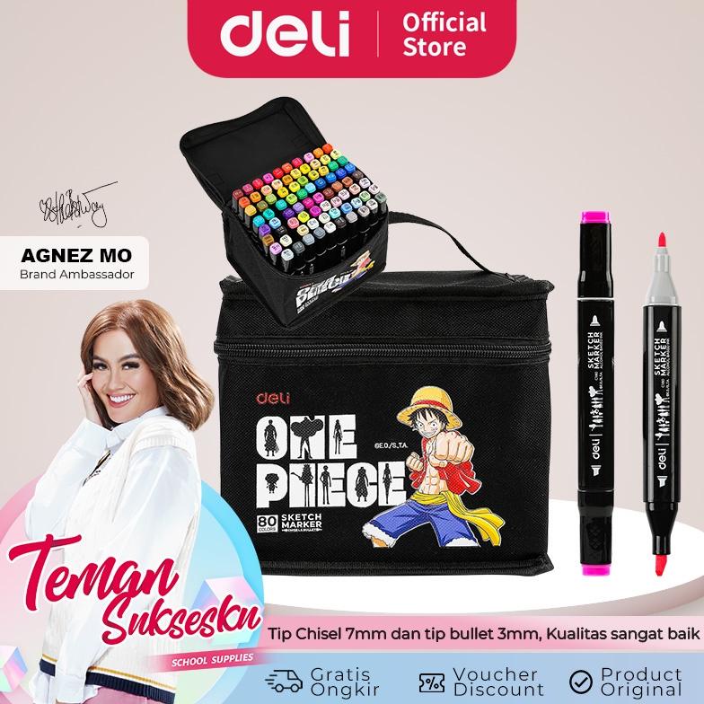 Jual Deli One Piece Sketch Marker / Spidol Sketsa One Piece Double Dual ...