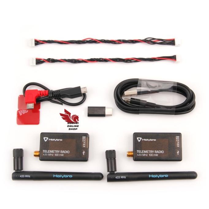 Jual Radio Telemetry Set for Pixhawk or APM Holybro 433Mhz 100mW V3 ...