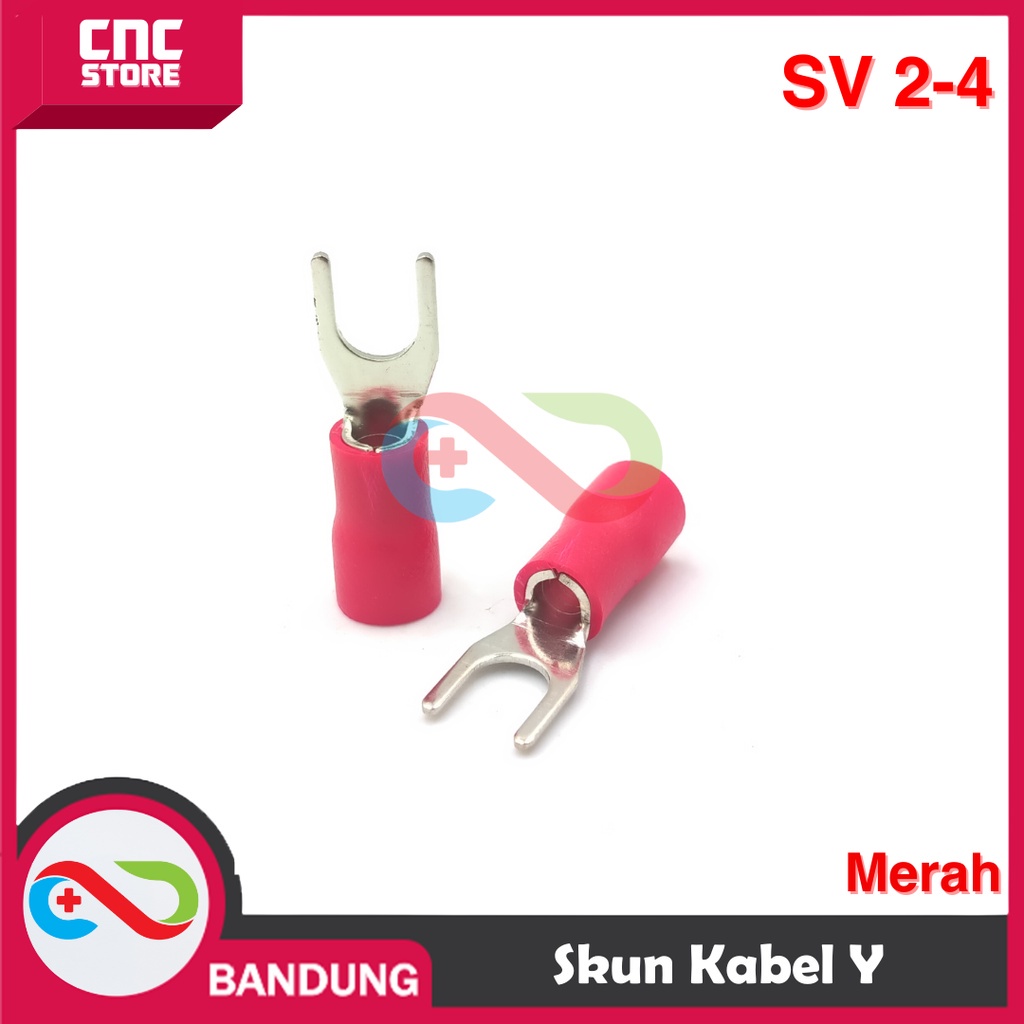Jual SKUN Y SKUN GARPU CONNECTOR KABEL SV2-4 RED | Shopee Indonesia