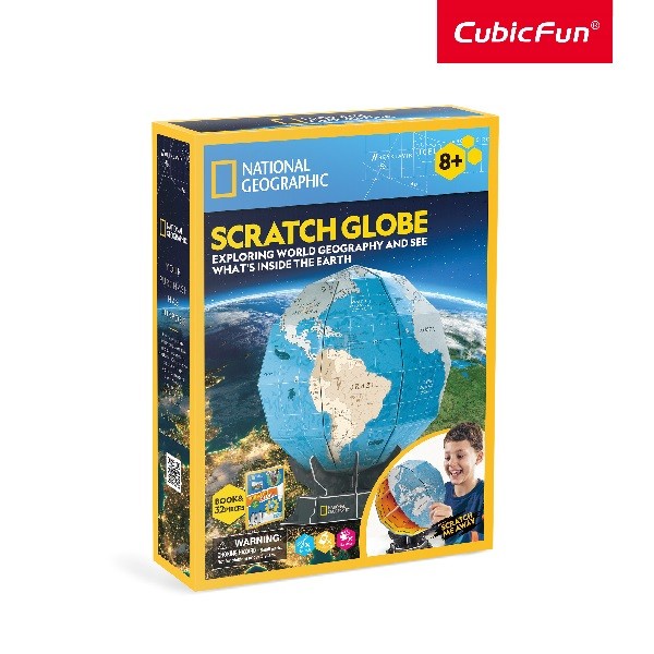 Jual Cubicfun 3D Puzzle National Geographic Scratch Globe | Shopee Indonesia
