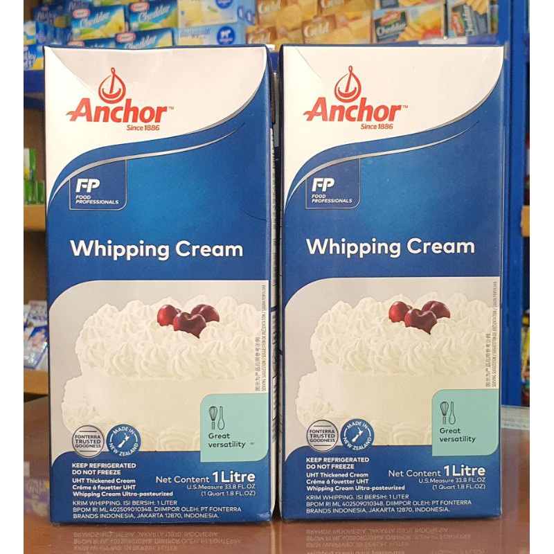 Jual Anchor Whipping Cream 1Liter / Anchor Whip Cream Cair 1 Liter ...