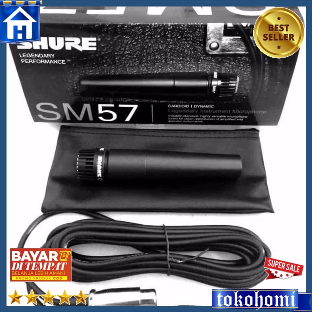 Jual Mic Shure Sm 57 Mic Mik Microphone Shure Sm57 Sm 57 Shure Sm57 ...