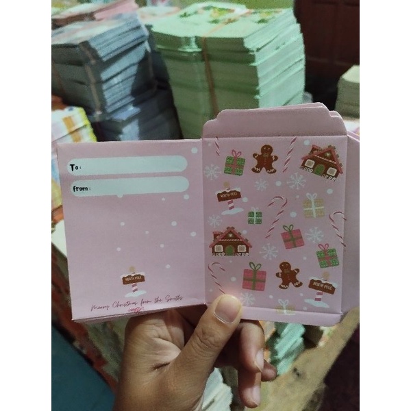 Jual Amplop Natal Premium Angpau Natal Merry Christmas isi 1000 Lembar ...