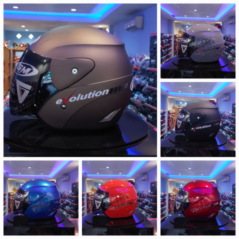 Jual HELM GM EVO SOLID | Shopee Indonesia