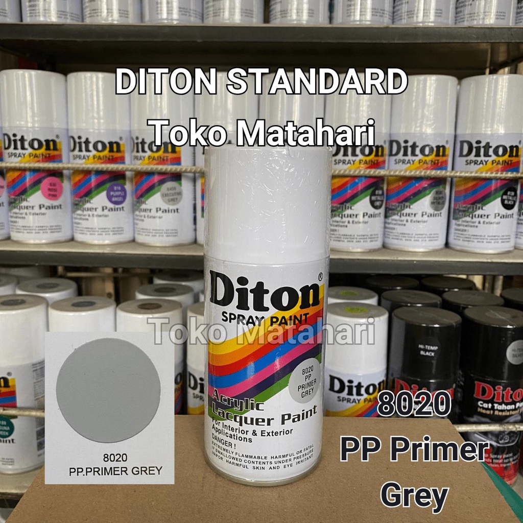 Jual Diton Standar 8020 PP Primer Grey Epoxy 300ml pylox pilok | Shopee ...