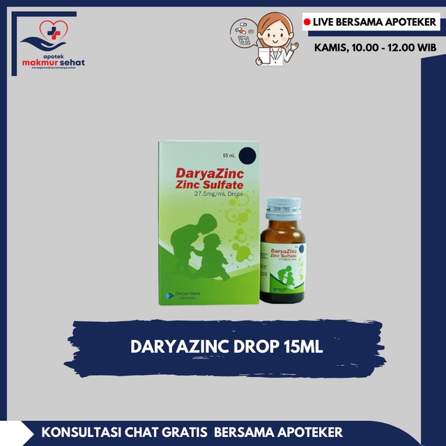 Jual Daryazinc Drops 15 ml | Shopee Indonesia