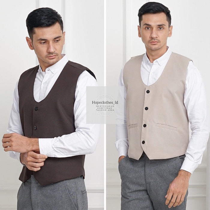 Jual Rompi Vest Formal Kantun Pria Wanita Bisa Pakai | Shopee Indonesia