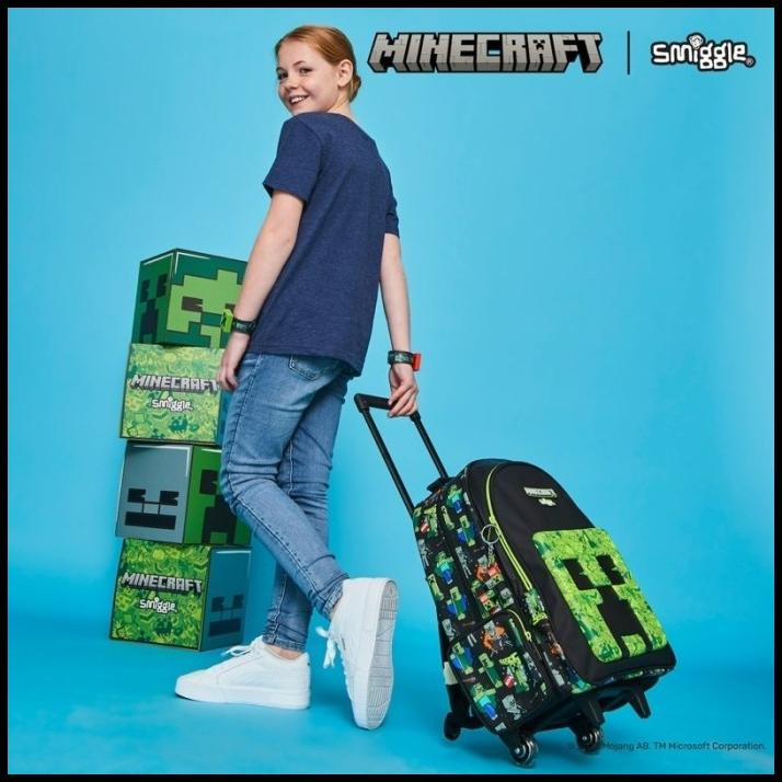 Jual HOT DEAL SMIGGLE TROLLEY MINECRAFT BACKPACK/ ORI/ TAS KOPER ANAK ...