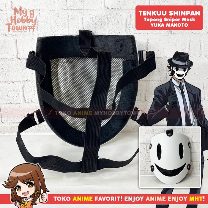Jual Topeng Anime Cosplay Tenkuu Shinpan Sniper Mask Yuka Makoto Smile ...