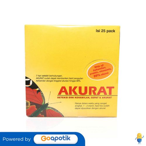Jual AKURAT TEST PACK STRIP BOX 25 PACK | Shopee Indonesia