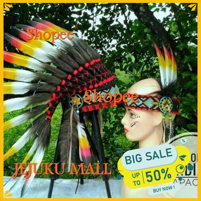 Jual TOPI INDIAN / TOPI SUKU INDIAN WARBONNET KUALITAS BERKELAS ...