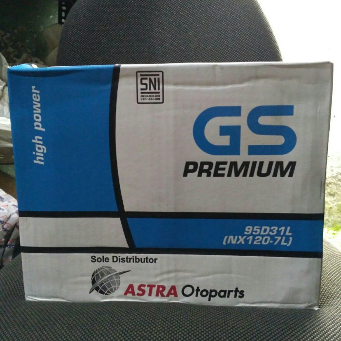 Jual aki mobil GS astra type NX120-7L /95D31L 12volt - 80amper khusus ...