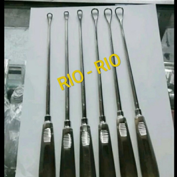 Jual Curette Set of 6 / Sendok Kuret Set 6 / Sims Uterine Currete Set of 6 -Tatasie | Shopee ...