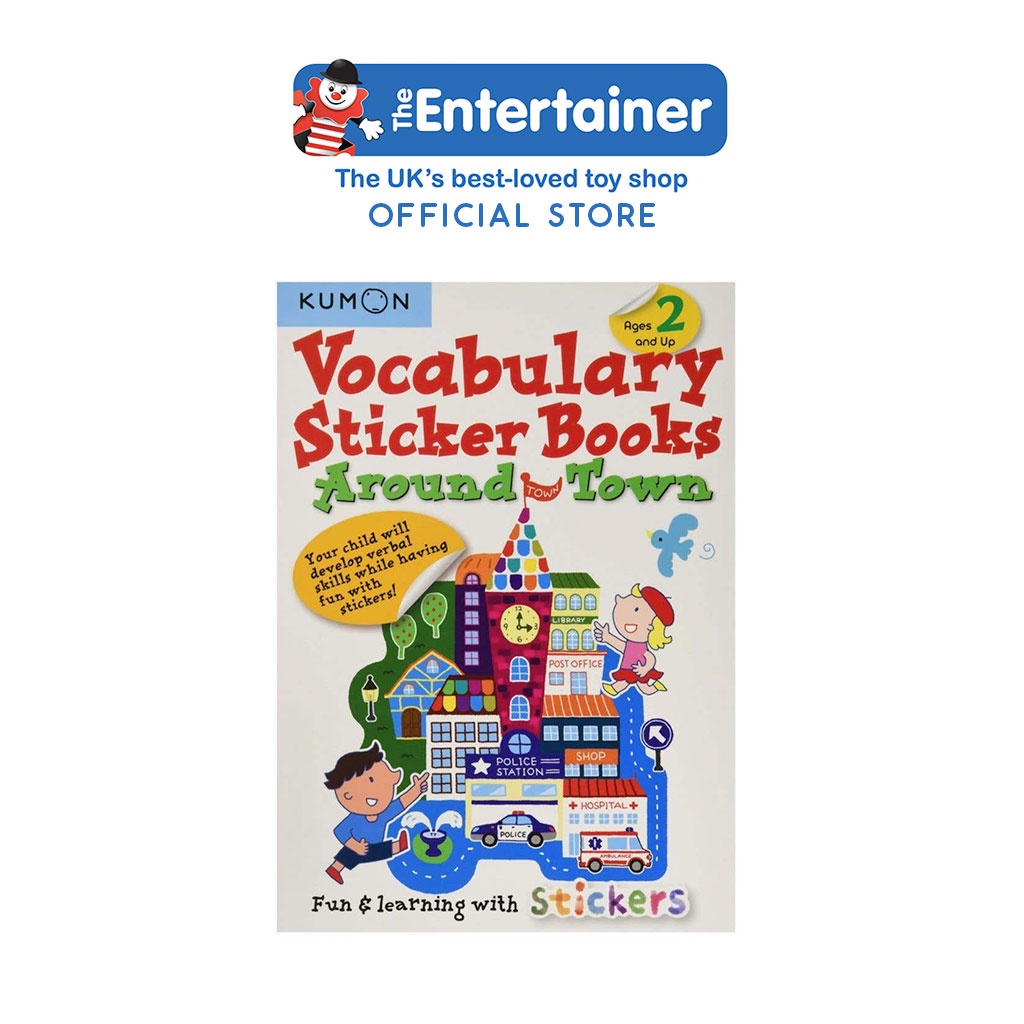 Jual Kumon Vocabulary Sticker Books: Around Town - Buku Edukasi Anak ...